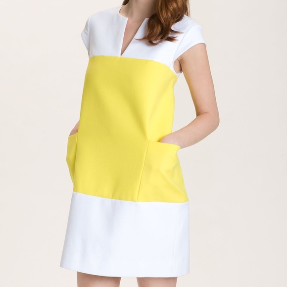 kate spade | Dresses | Kate Spade Yellow Hana Colorblock Shift Dress ...